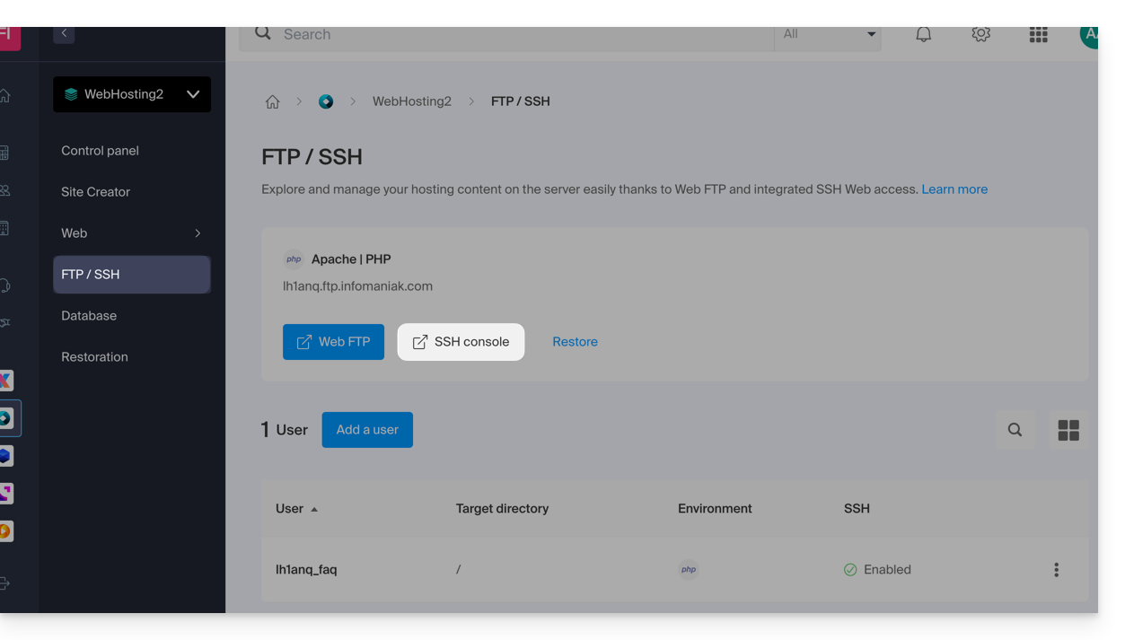 🚀 Über SSH verbinden und Befehle in der Kommandozeile verwenden